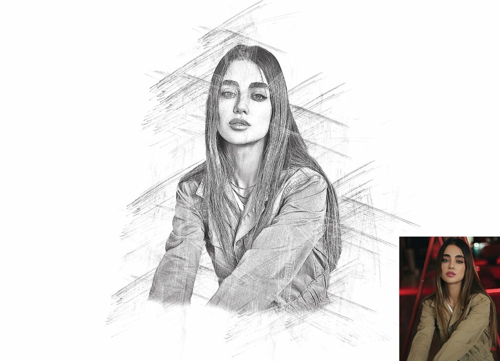 Subtle Sketch Photoshop Action – MasterBundles