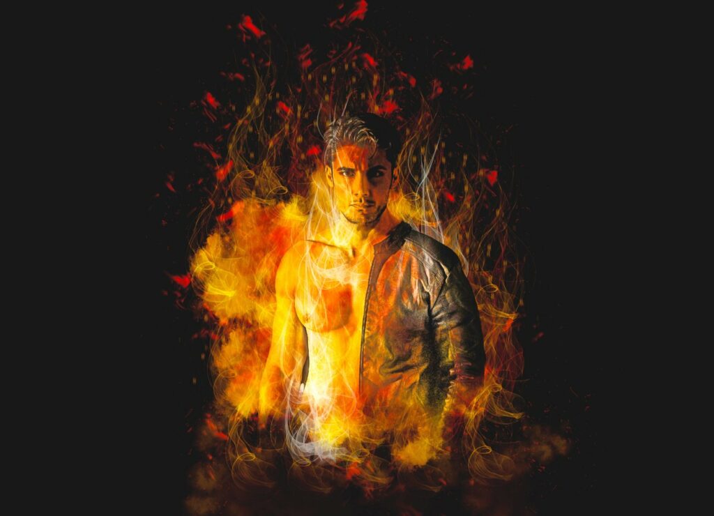 Burning Effect Photoshop Action – MasterBundles