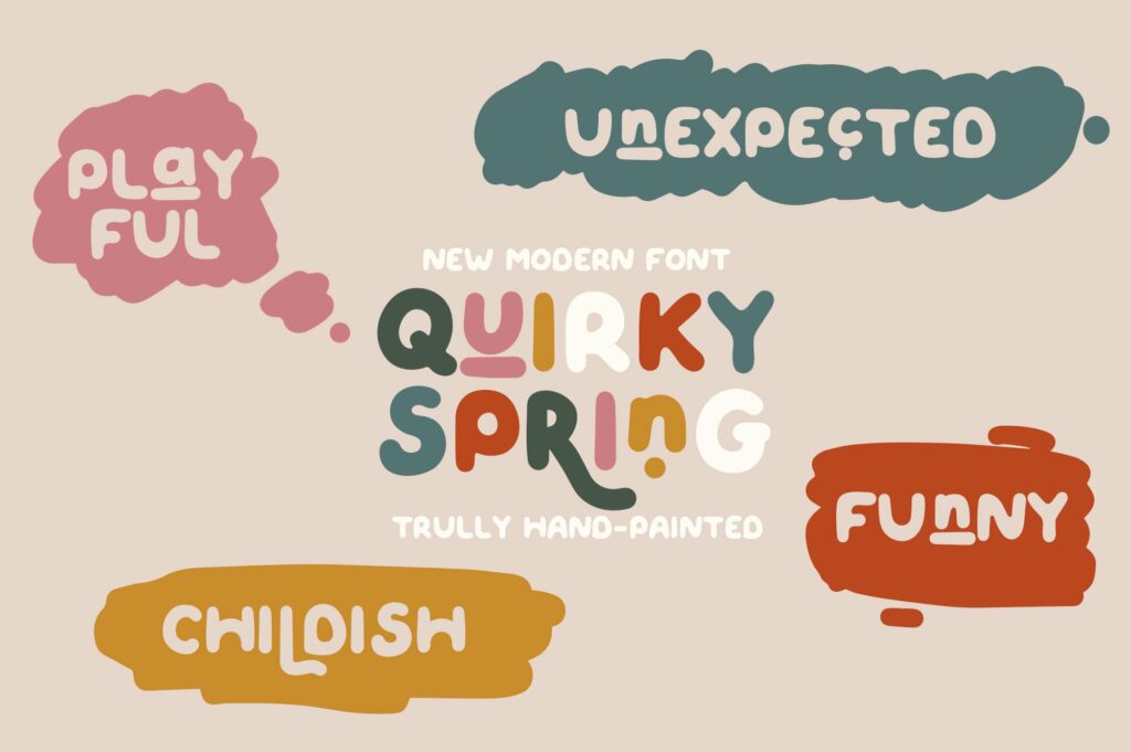 QUIRKY SPRING Playful Font Family – MasterBundles