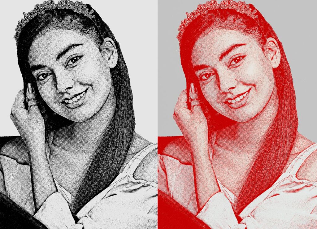 Stipple Effect Photoshop Action – MasterBundles