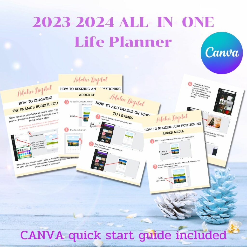 2023-2024 All-in-one Life Planner - Canva Template - MasterBundles