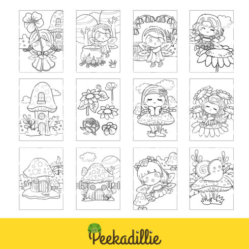 Garden Fairies Spring Fairy Angel Wings Coloring Pages Activity For ...