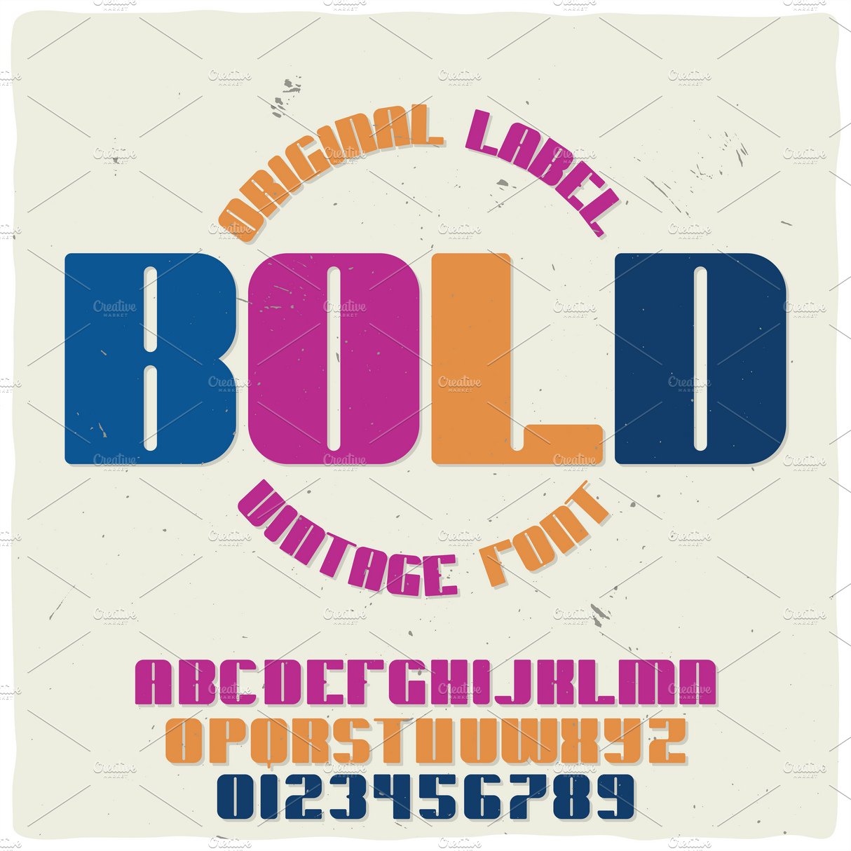Vintage label typeface Bold – MasterBundles