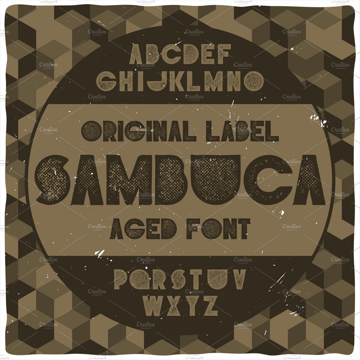 Vintage label typeface Sambuca – MasterBundles