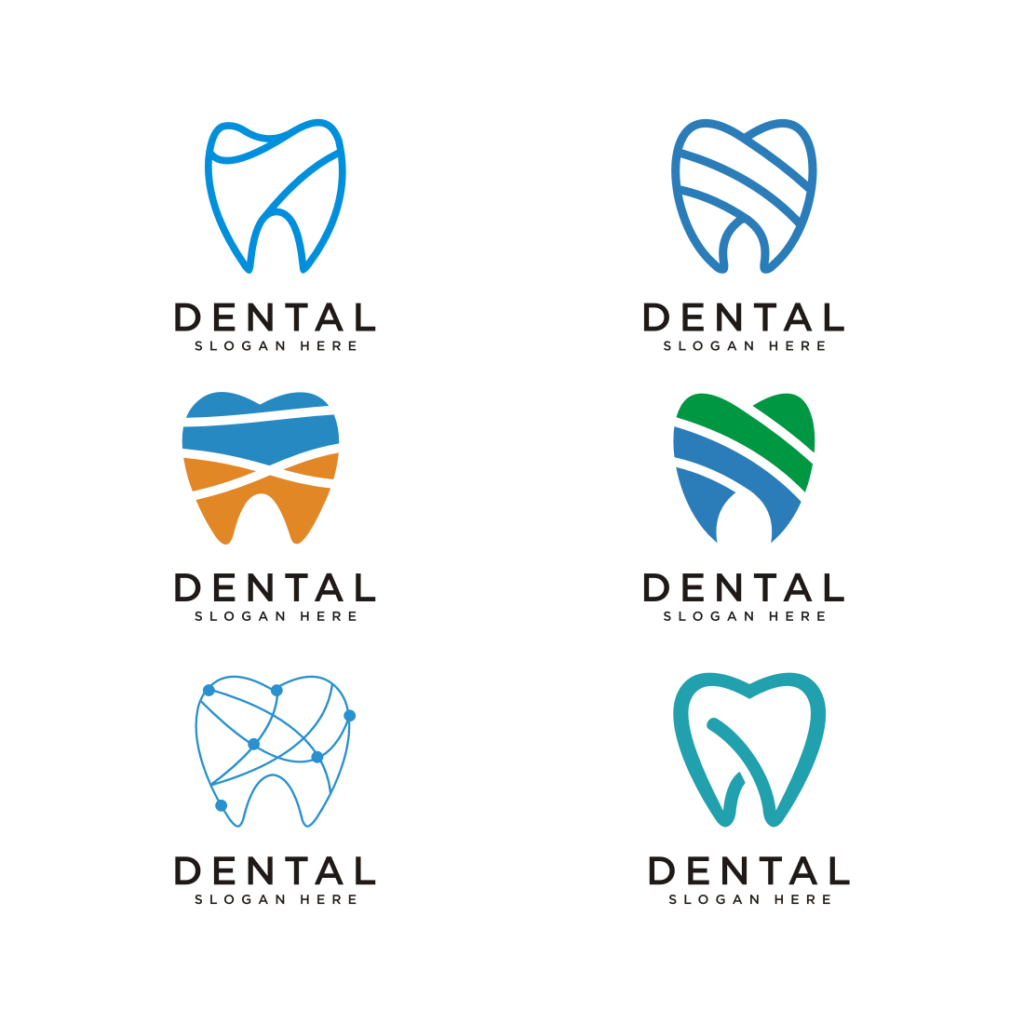 set of dental logo design vector - MasterBundles