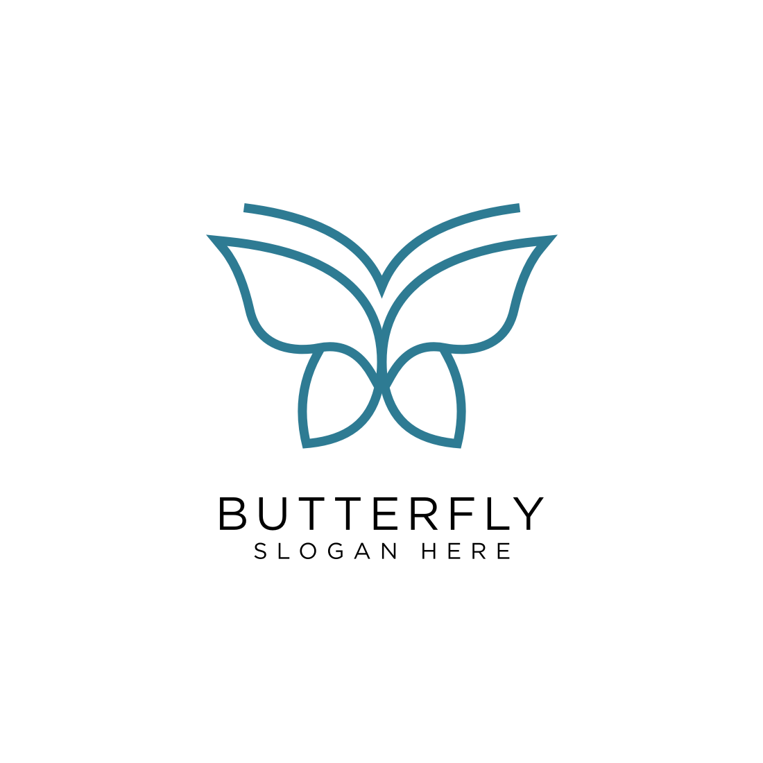butterfly animal logo vector design - MasterBundles