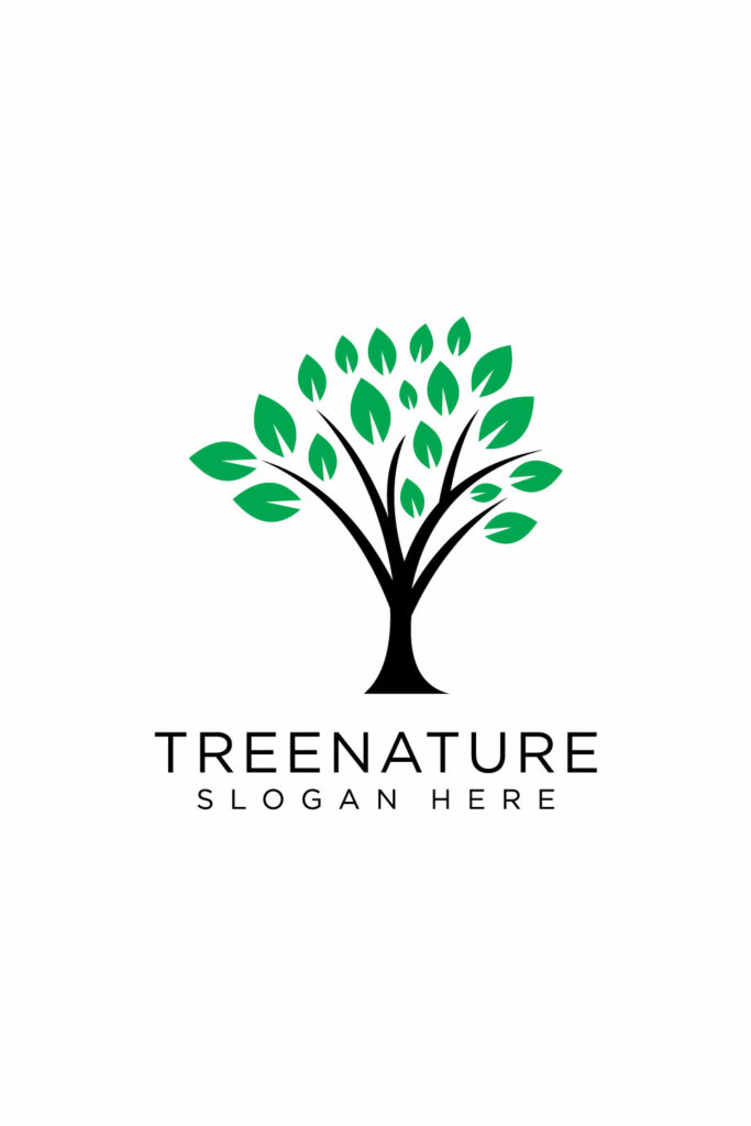tree nature logo design vector - MasterBundles