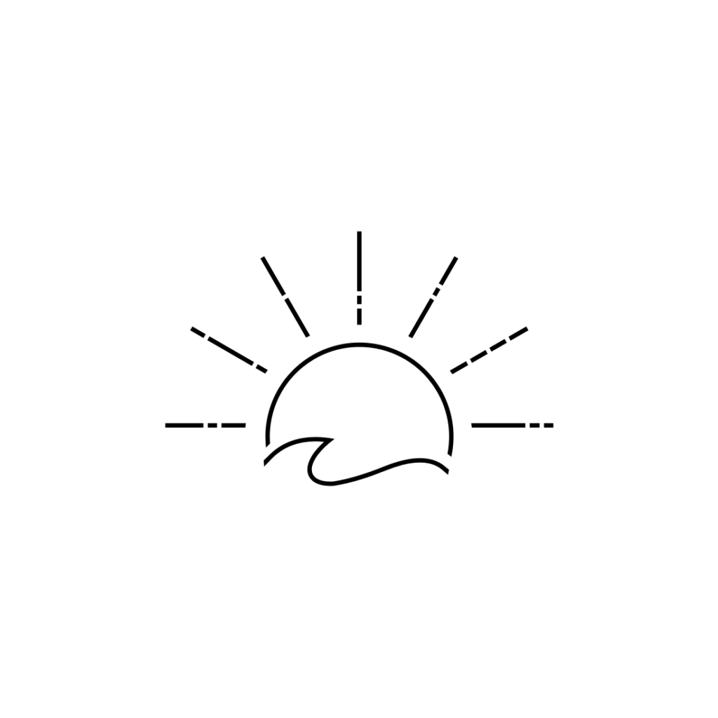 sun and wave logo design vector - MasterBundles