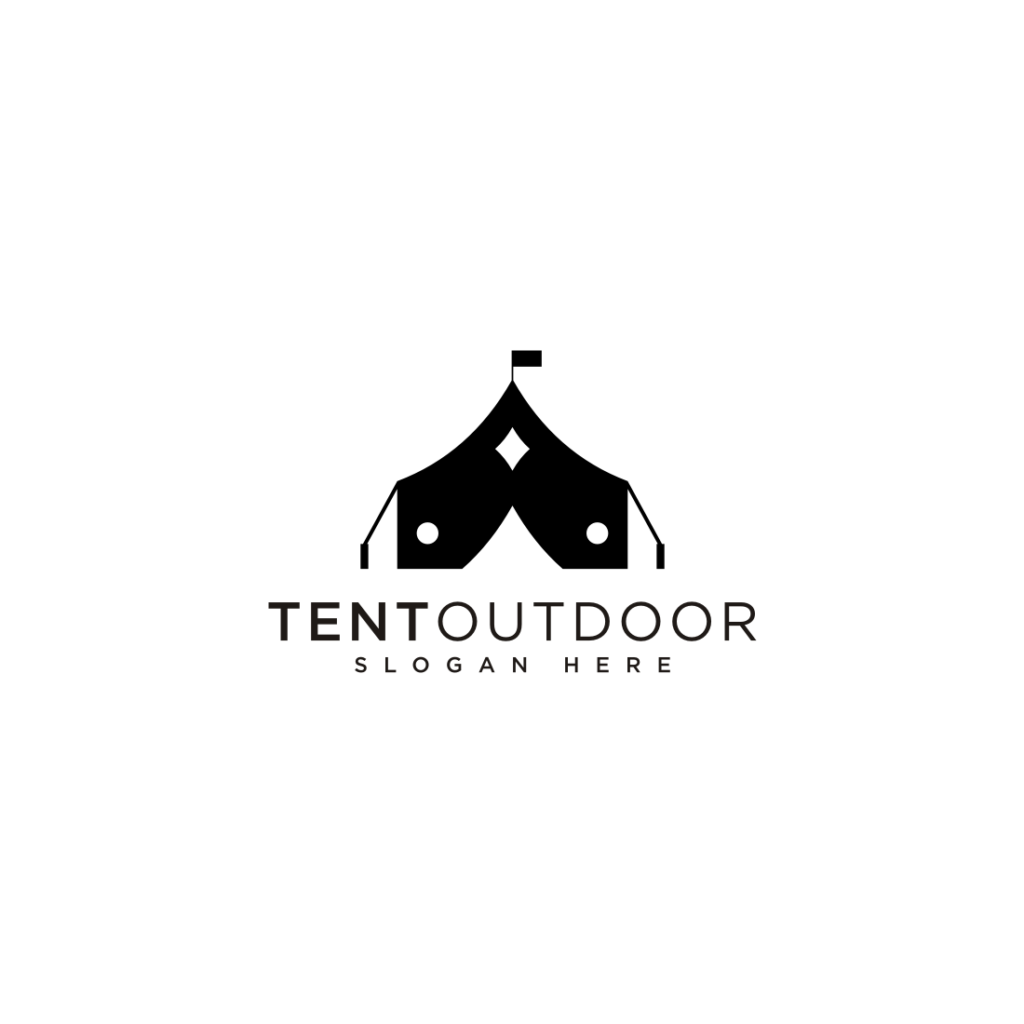 tent logo vector design - MasterBundles