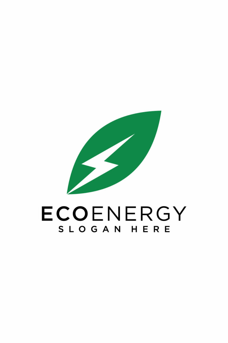 leaf energy logo design vector - MasterBundles