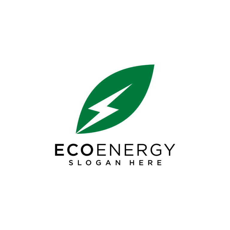 leaf energy logo design vector - MasterBundles