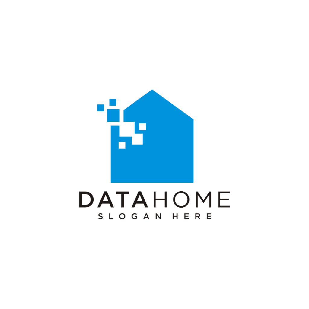 data home logo design vector - MasterBundles