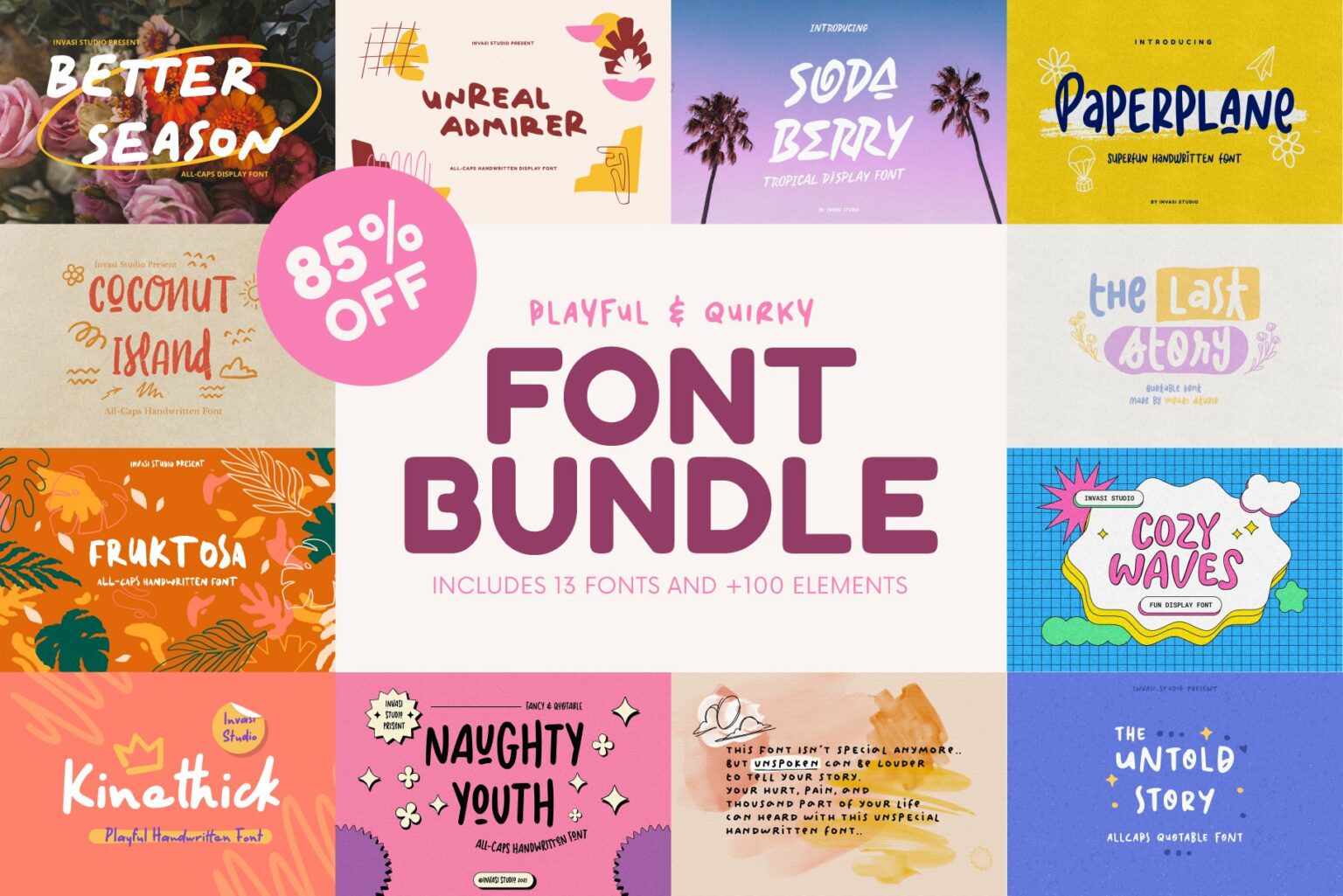 Playful Font Bundle SALE!! – MasterBundles