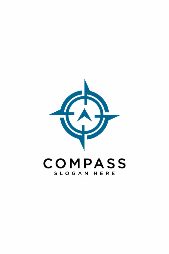 compass logo design vector template - MasterBundles