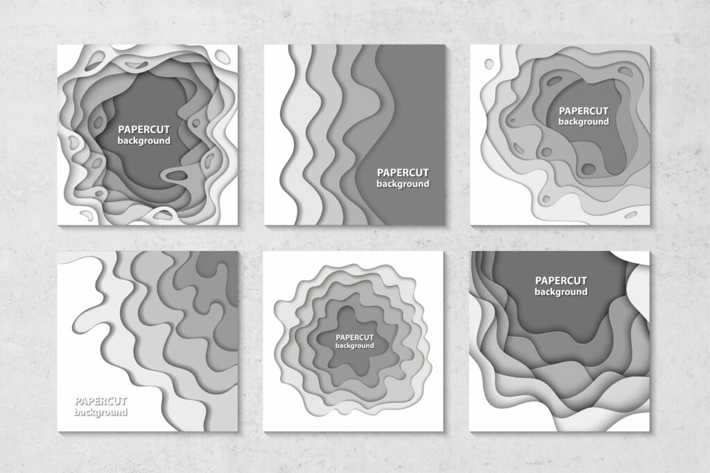 100 Paper Cut Backgrounds – MasterBundles
