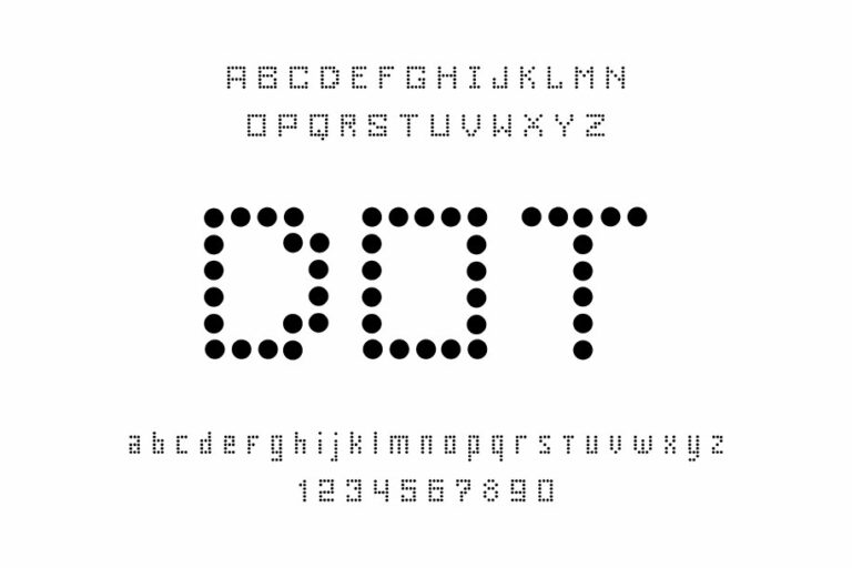 Dot Font – MasterBundles