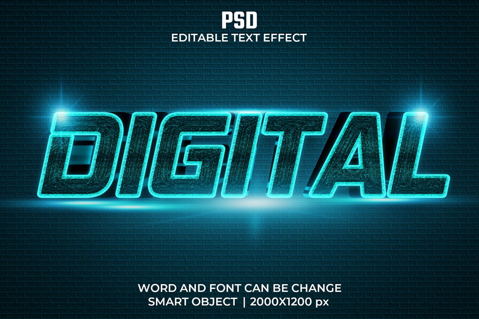 RGB Neon 3d Psd Text Effect – MasterBundles