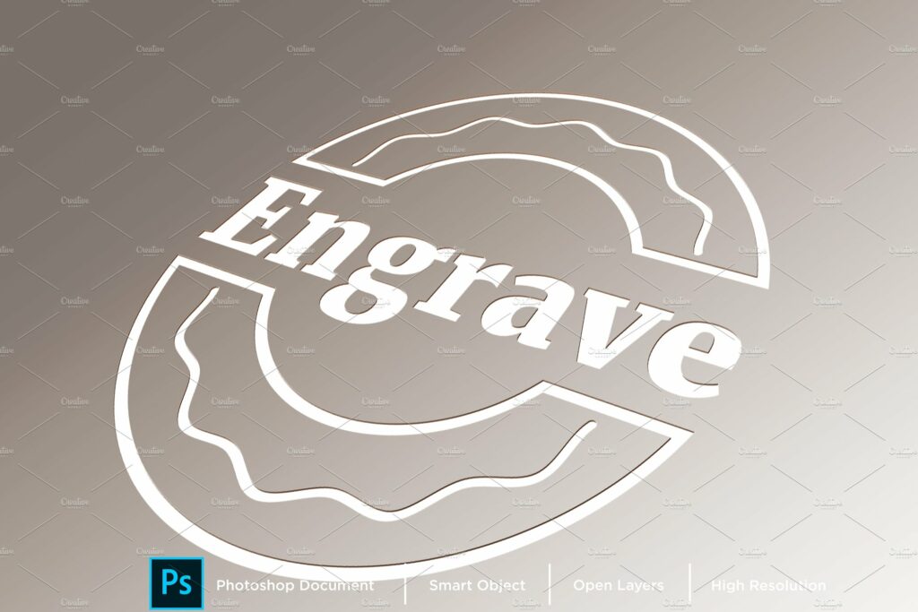 Engrave Text Effect & Layer Style – MasterBundles