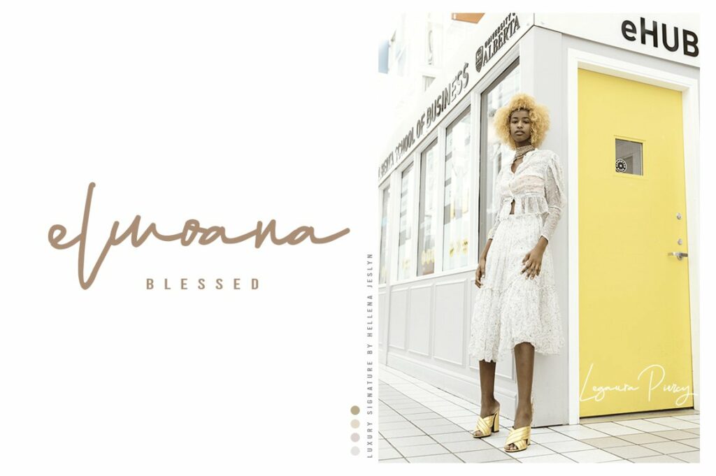 Hellena Jeslyn Font Duo (Free Logo) – MasterBundles