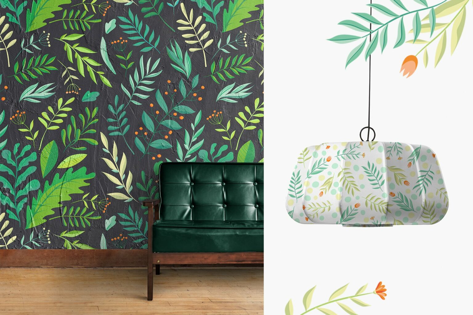 Forest Twilight Patterns, elements – MasterBundles