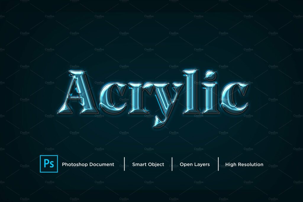 Acrylic Text Effect & Layer Style – MasterBundles