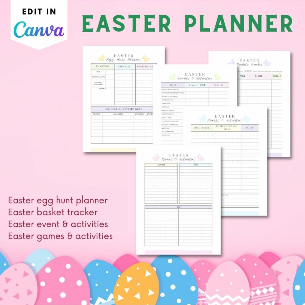 Easter Planner - Canva Template - MasterBundles