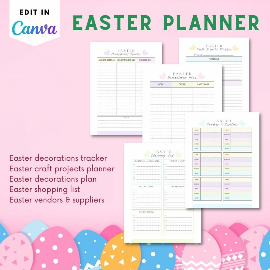Easter Planner - Canva Template - MasterBundles