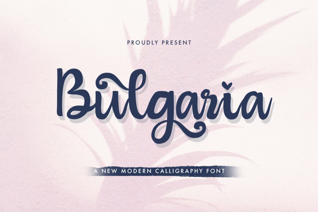 Bulgaria - Modern Calligraphy Font – MasterBundles