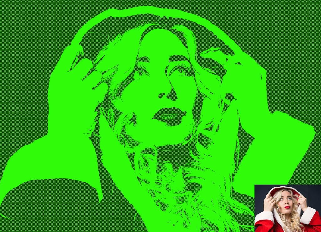 Halftone Strip Photoshop Action – MasterBundles