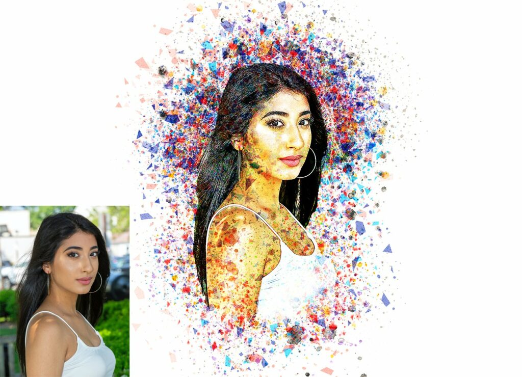 Splatter Dispersion Photoshop Action – MasterBundles