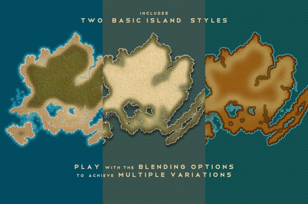 Treasure Map Styles with Extras – MasterBundles