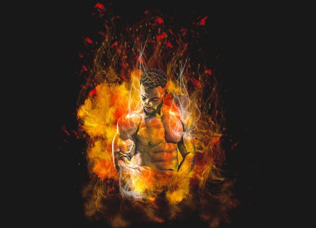 Burning Effect Photoshop Action – MasterBundles