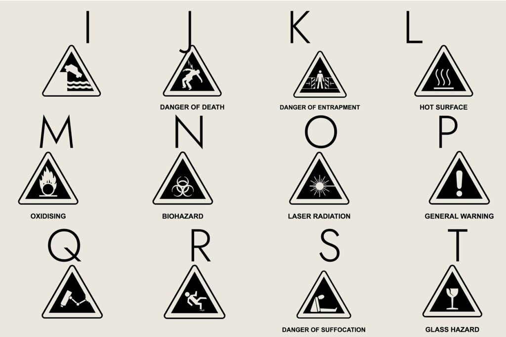 Warning Signs Dingbats Font – MasterBundles