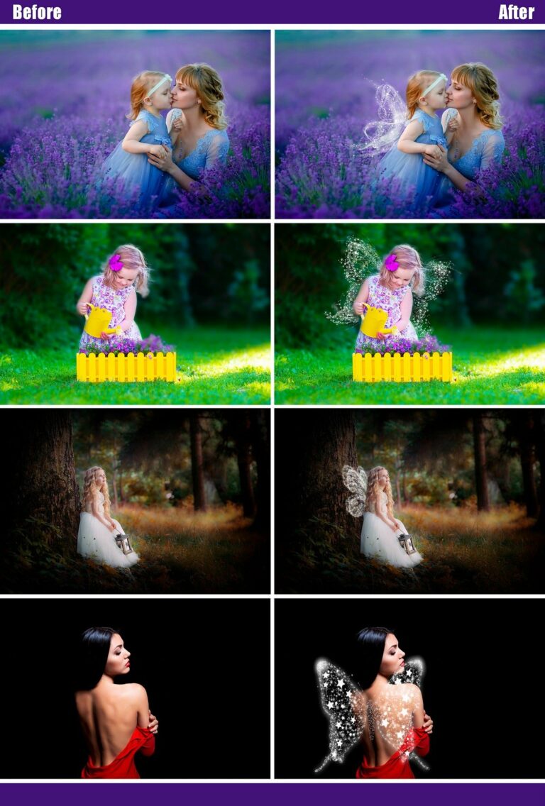 15 Fairy Wings, photoshop overlay – MasterBundles