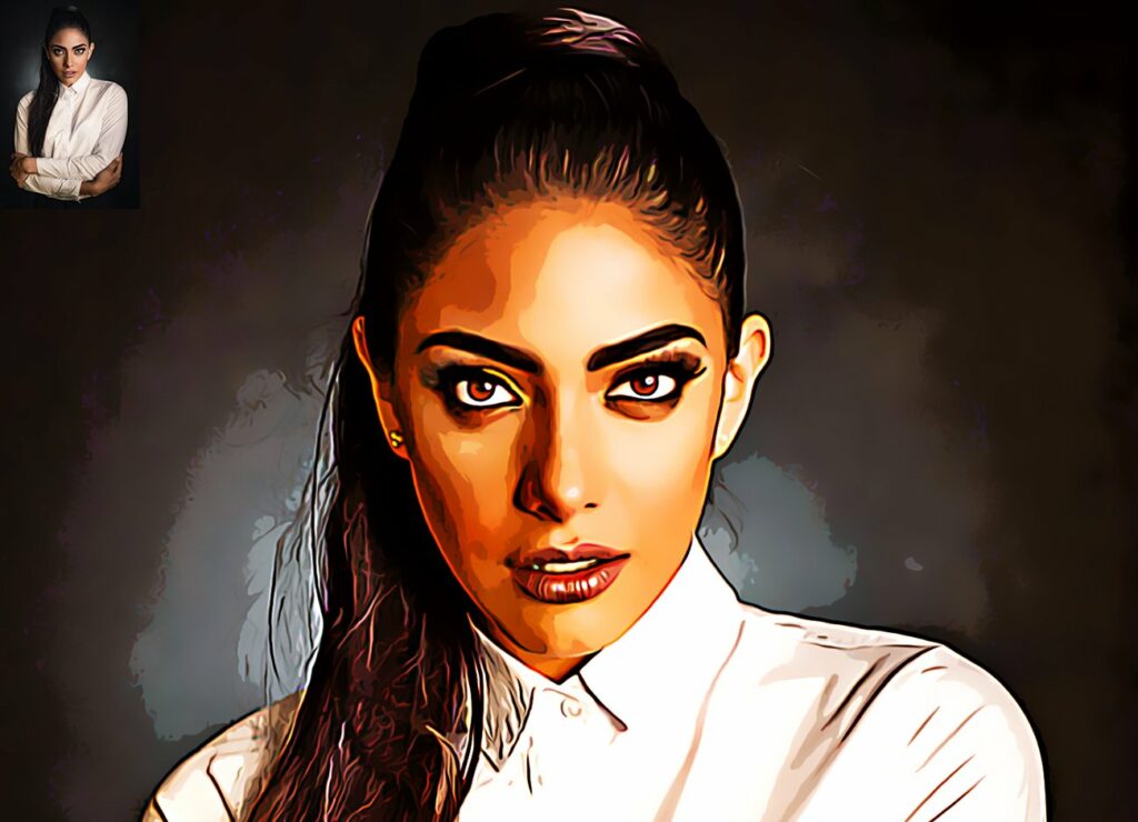 Cartoon Drawing Photoshop Action – MasterBundles