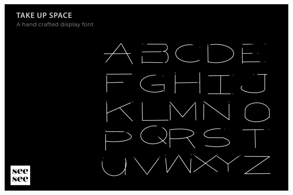 Take Up Space Hand Drawn Font – MasterBundles