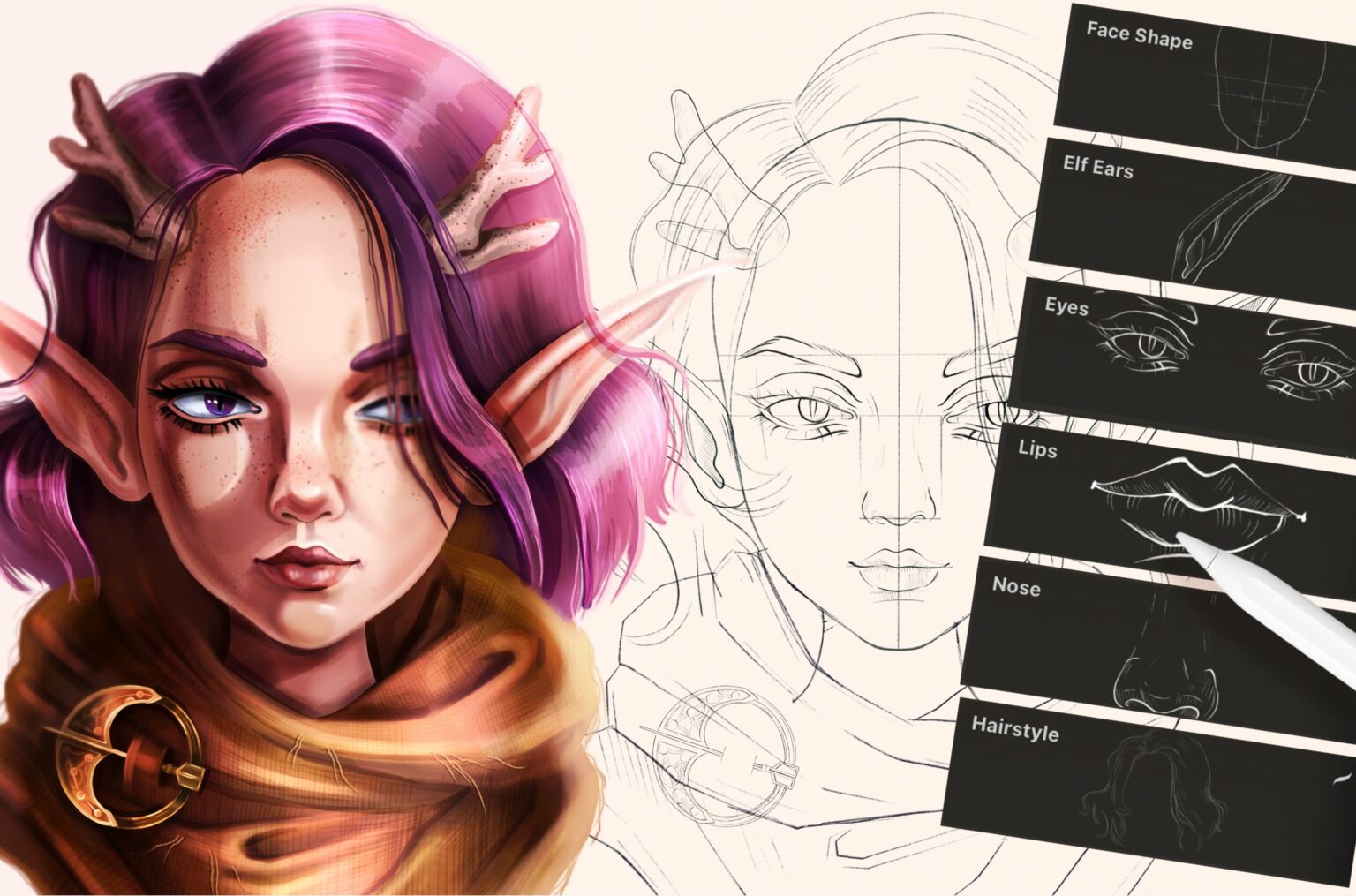 Procreate Portrait Creator Toolkit – MasterBundles