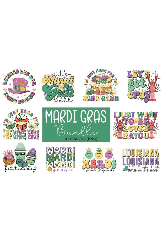 Mardi Gras PNG Sublimation Bundle - MasterBundles