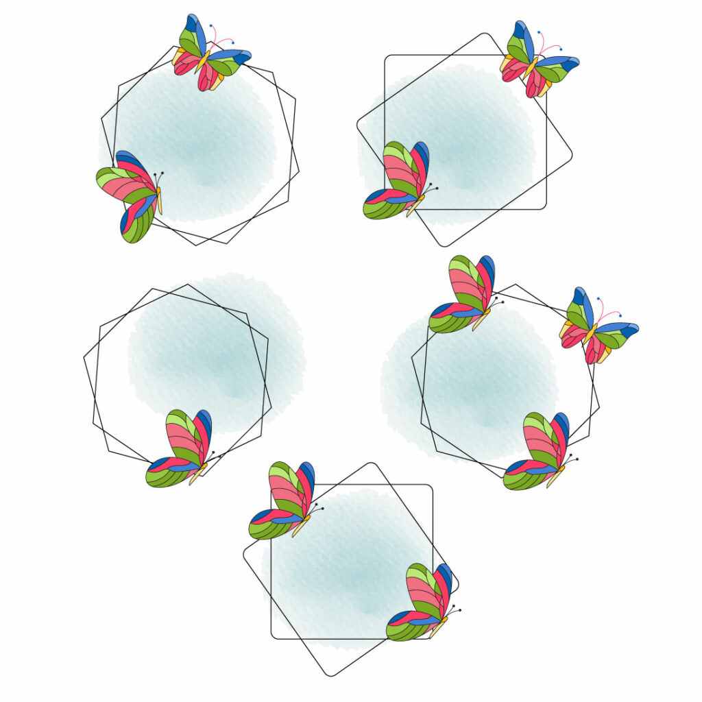 Colorful Butterfly Clipart Set - MasterBundles