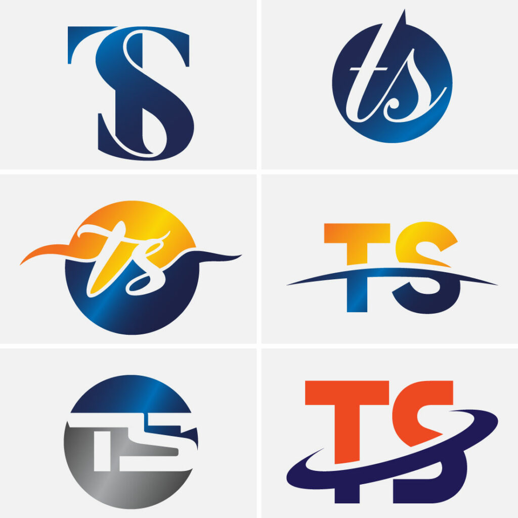 Initial Letter T S Logo Design Vector Template. Graphic Alphabet Symbol For Corporate Business ...