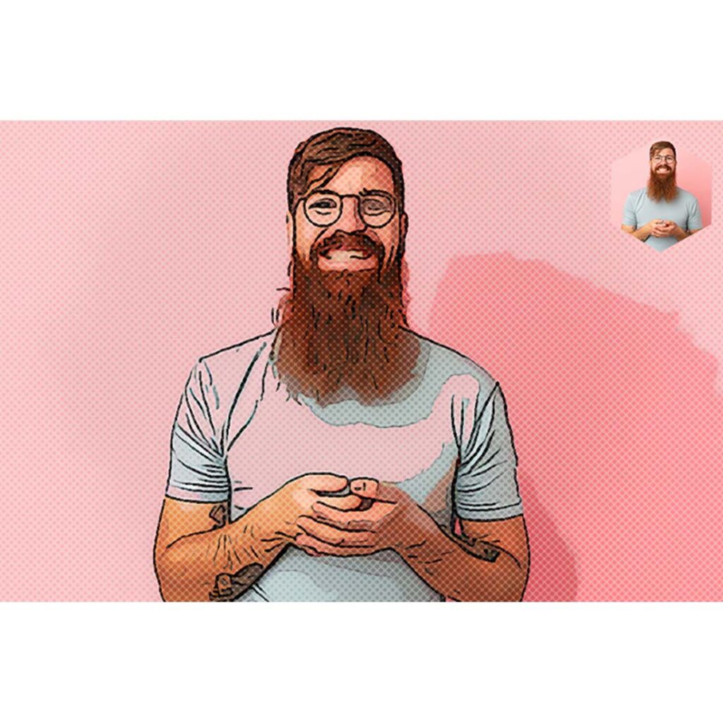 Comic Painting Photoshop Action - MasterBundles