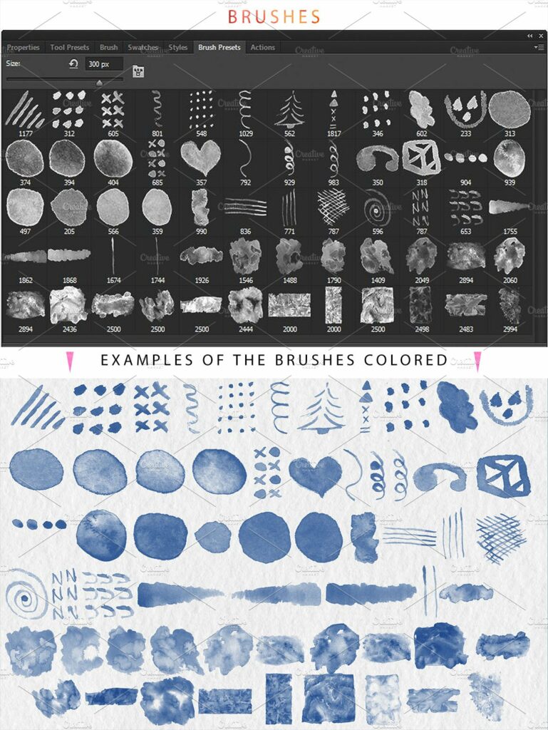 Watercolor Splash Design Elements PS – MasterBundles