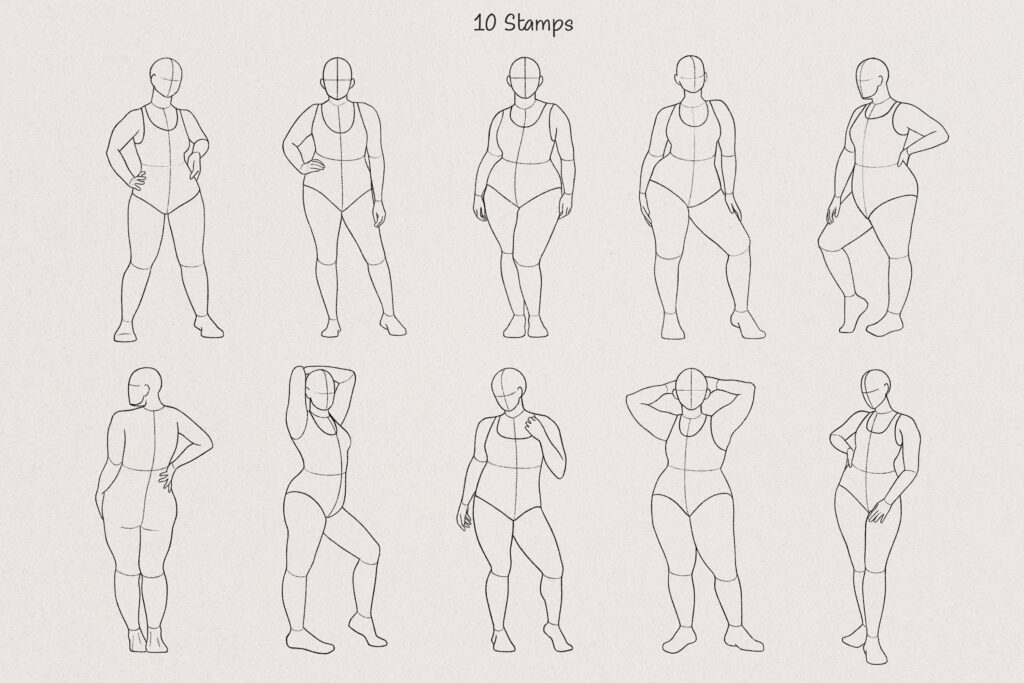 10 Realistic Plus Size Female Body – MasterBundles