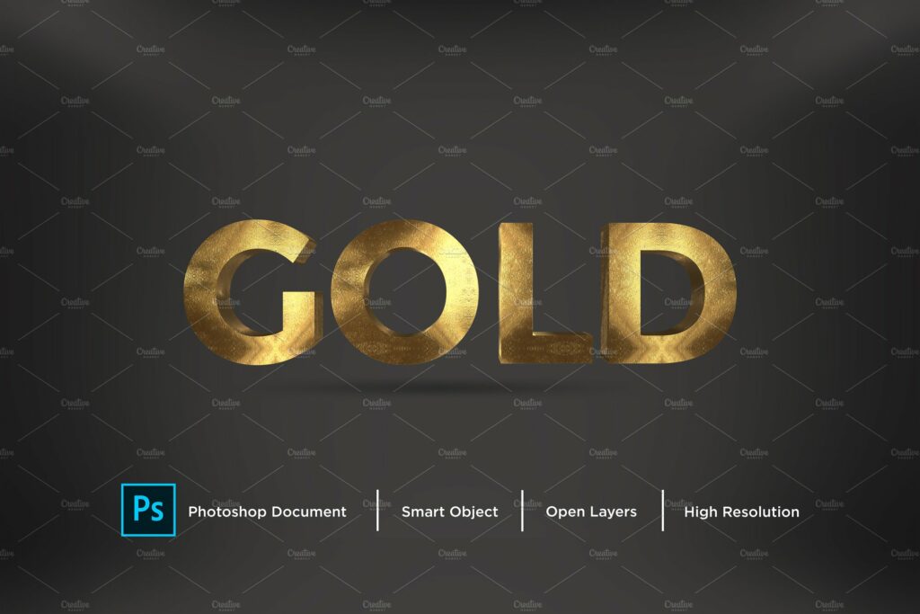 Gold Text Effect & Layer Style – MasterBundles