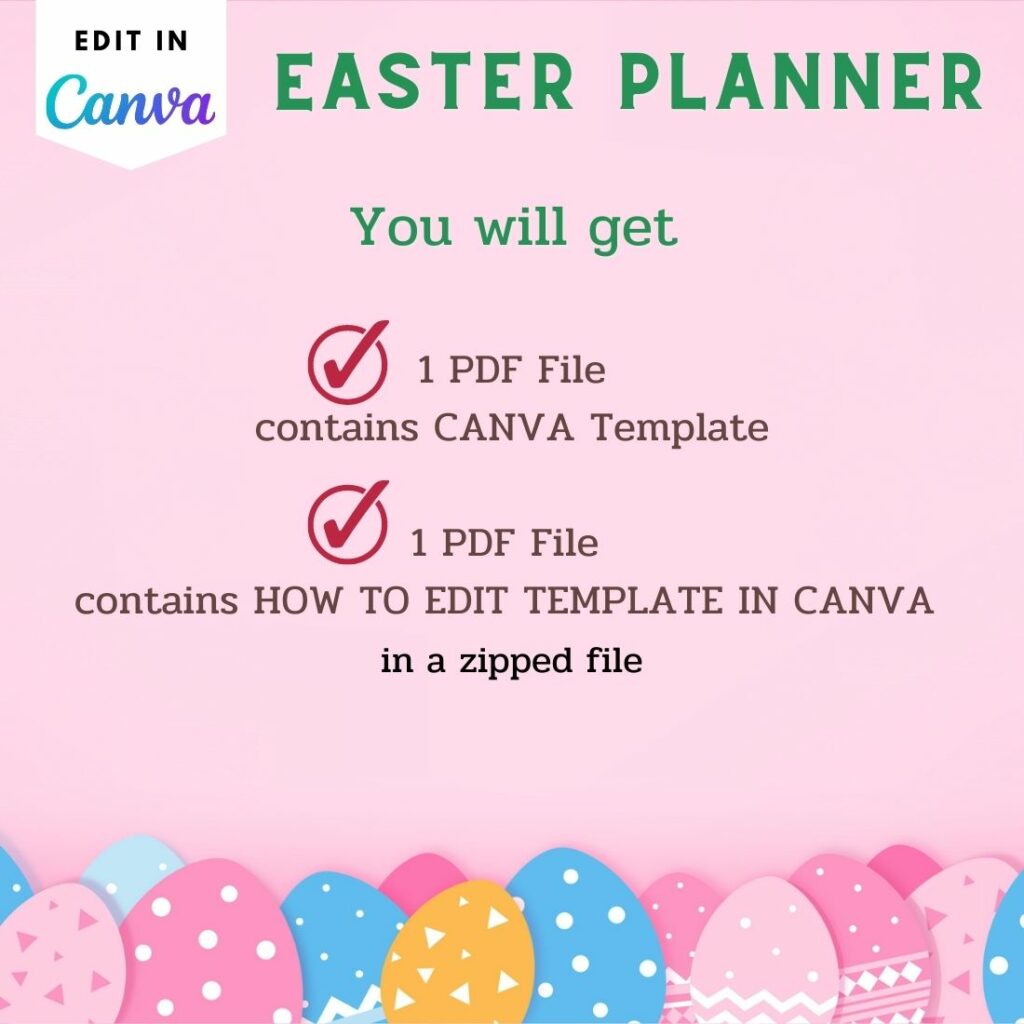 Easter Planner - Canva Template - MasterBundles