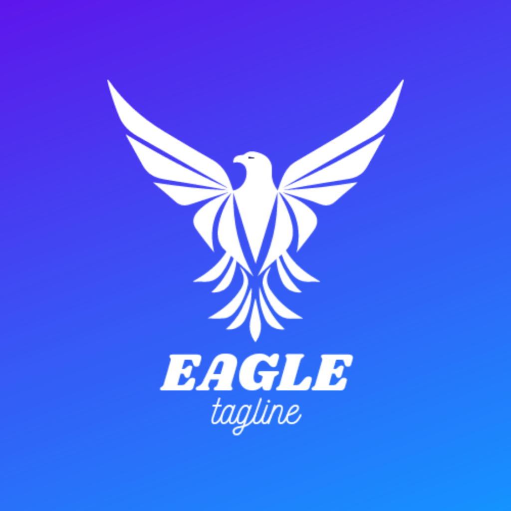 Minimalist Eagle Logo Design - MasterBundles