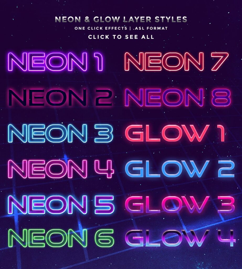 80's inspired Photoshop text effects – MasterBundles