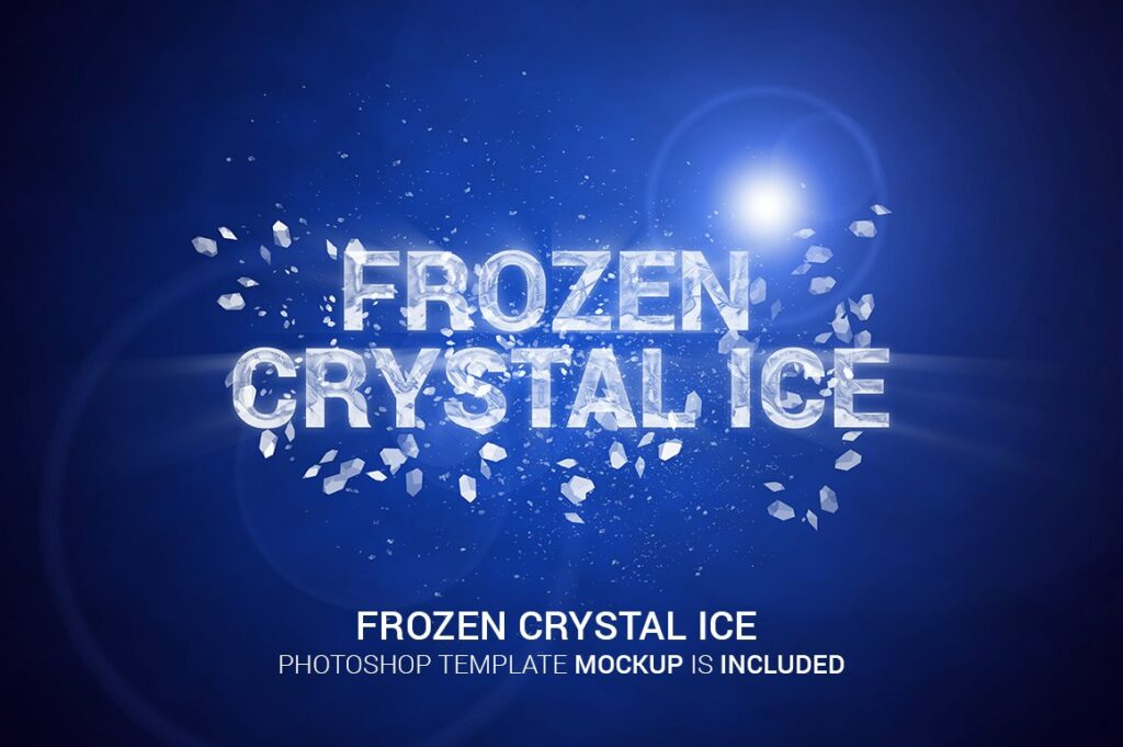 Frozen Crystal Ice Photoshop Action – MasterBundles
