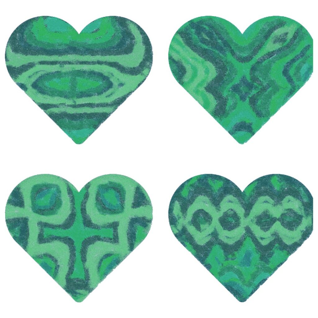 Sea Foam Green Watercolor Heart SVG Cutout - MasterBundles