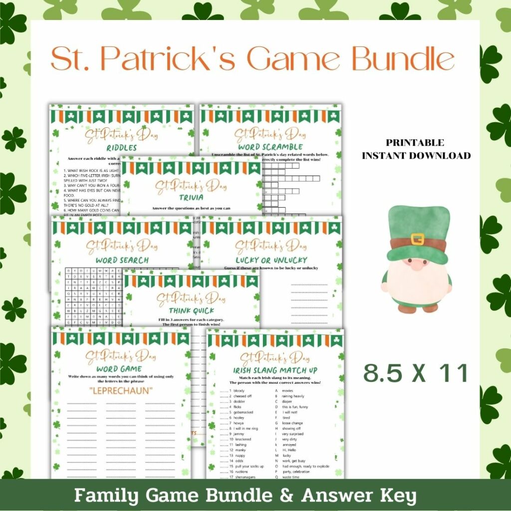 St. Patrick s Day Game Bundle - MasterBundles